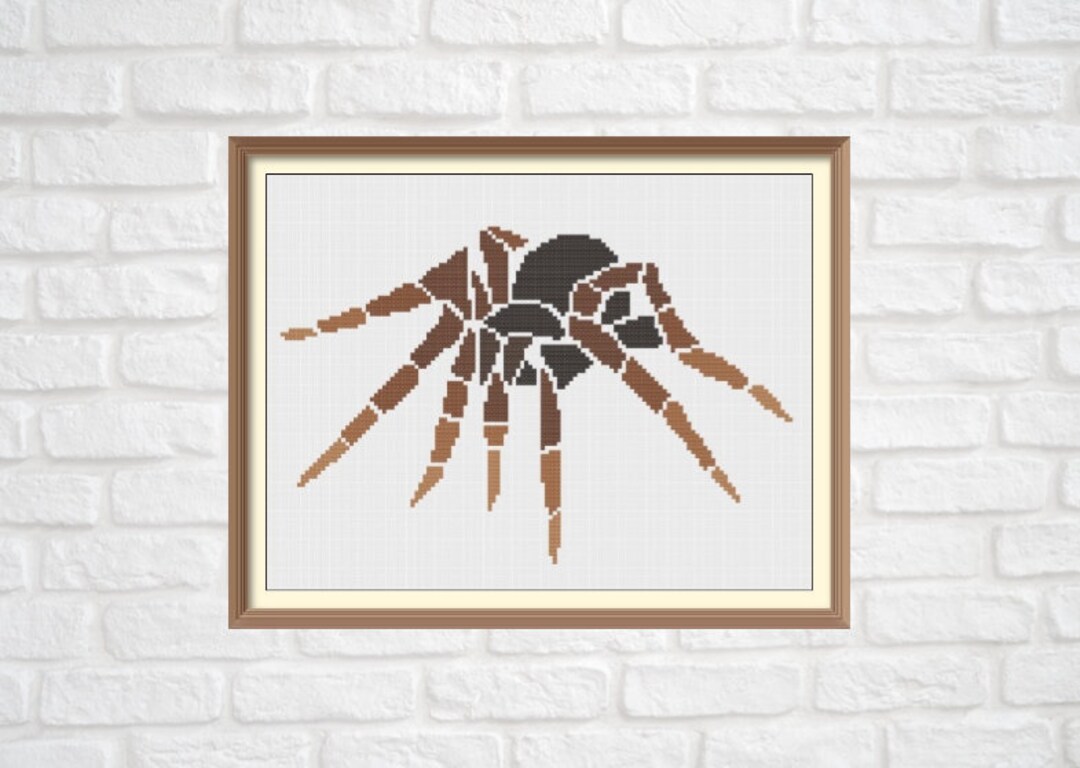 Spider Modern Cross Stitch Pattern PDF Chart Digital Download Colorful ...