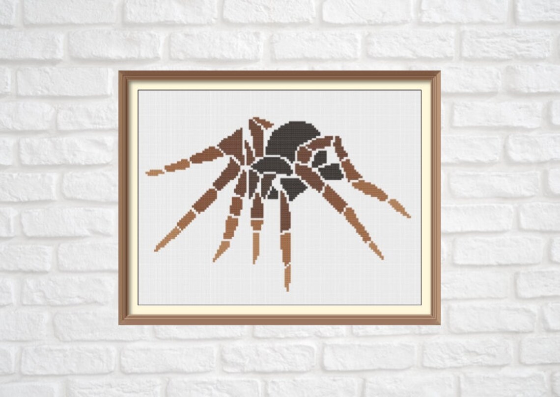 Spider Modern Cross Stitch Pattern PDF Chart Digital Download | Etsy