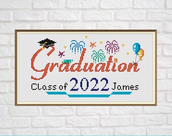 Graduation Cross Stitch - Etsy