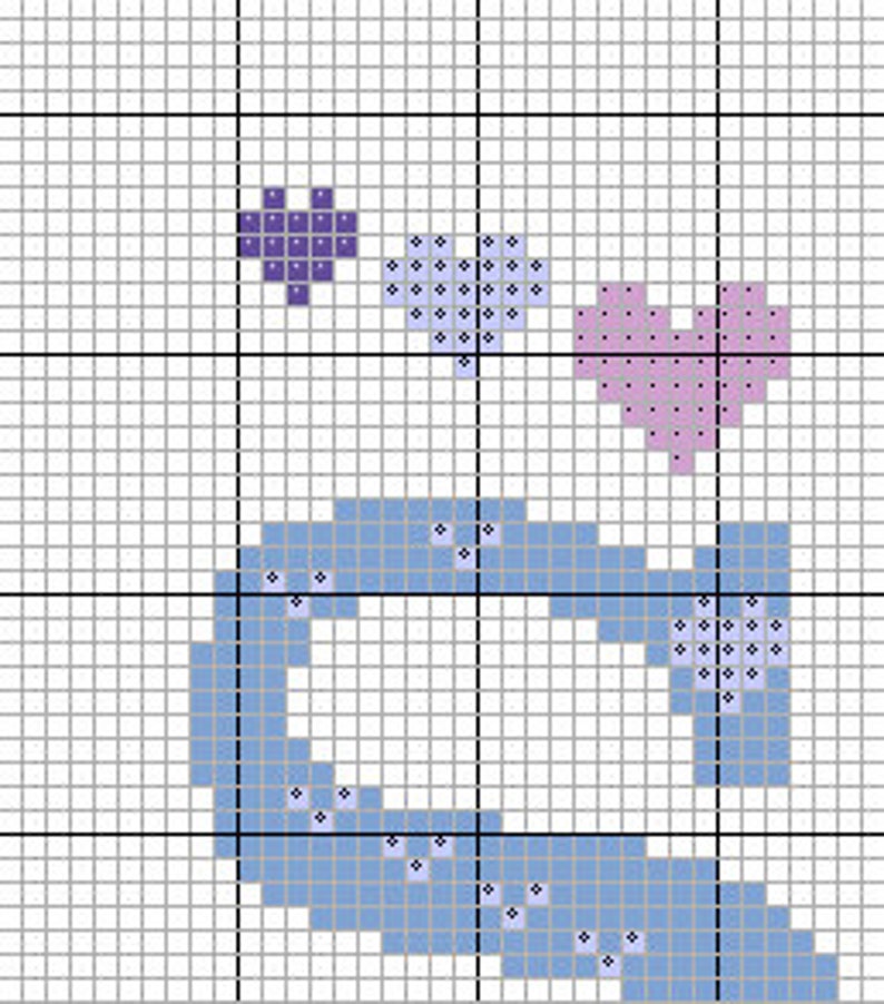 25th Wedding Anniversary Cross Stitch Pattern Customizable | Etsy