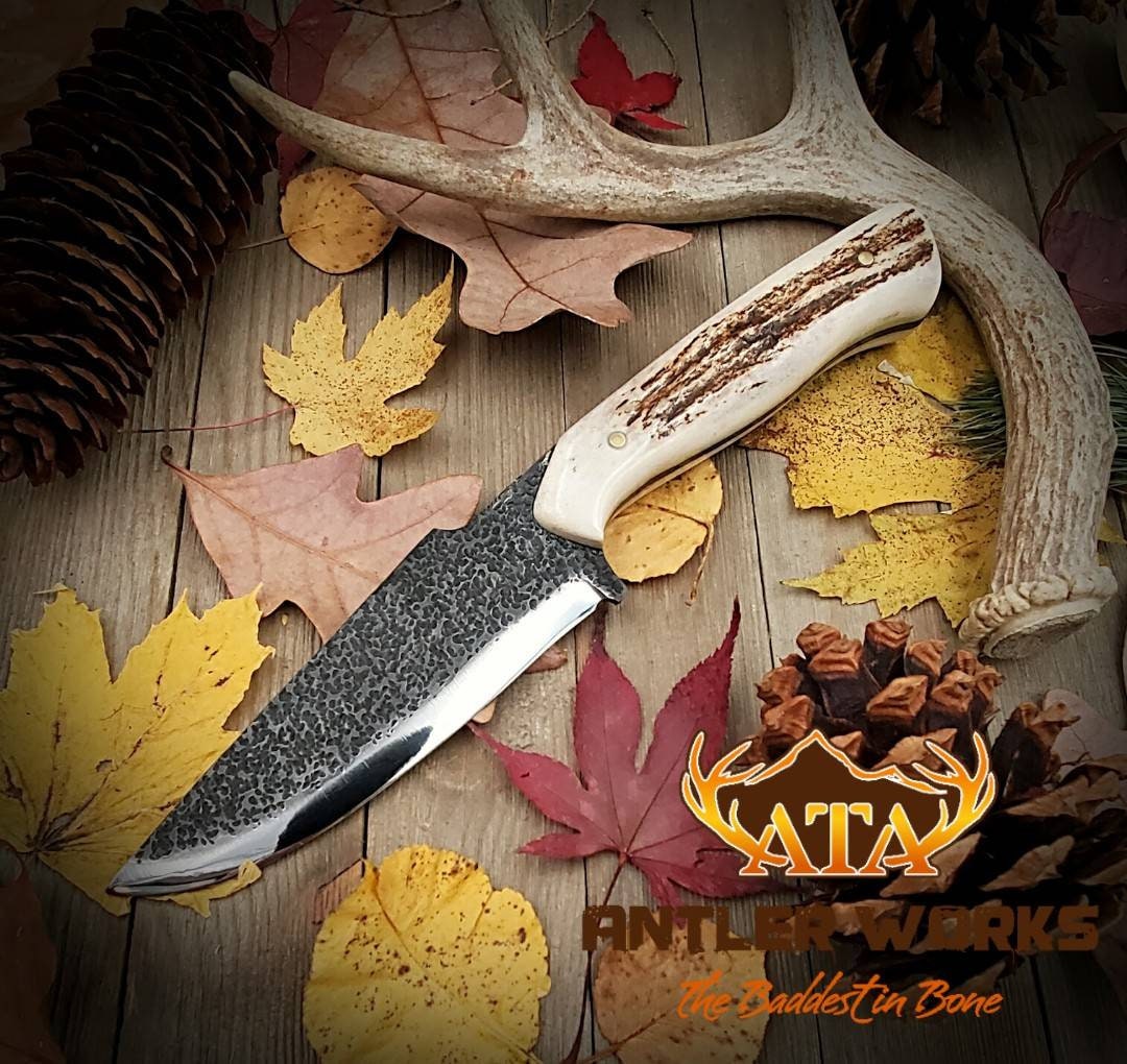 Custom Hand Forged Hunting Knife - Etsy