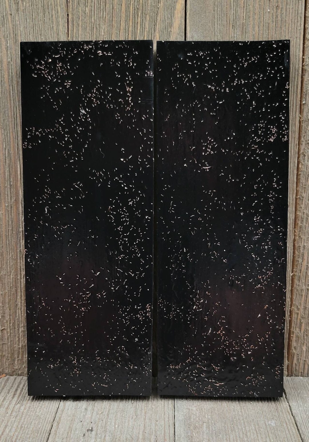 Resin Knife Scales Copper Infused Black. Knifemaking Handle - Etsy