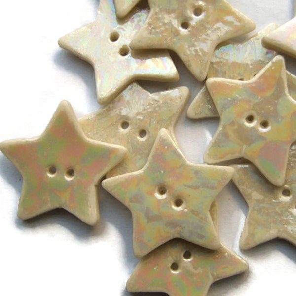 Pearl Star Buttons - Etsy