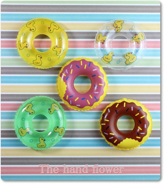 Swimming Pool Swim Ring Toy With a Small Duck Motifs for | Etsy