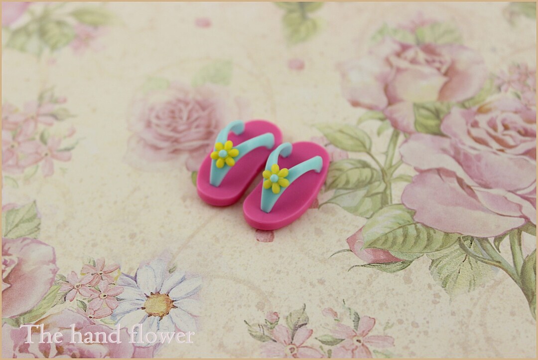 Pink Beach Toy Flip Flops.doll Slipper. - Etsy