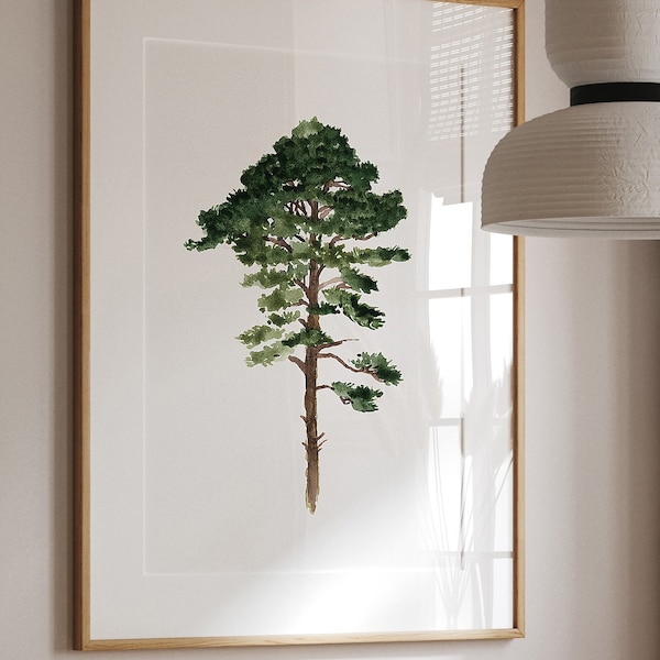 Pine Tree Poster - Etsy