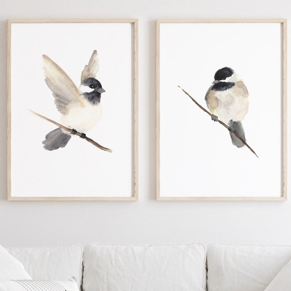 Chickadee Art - Etsy