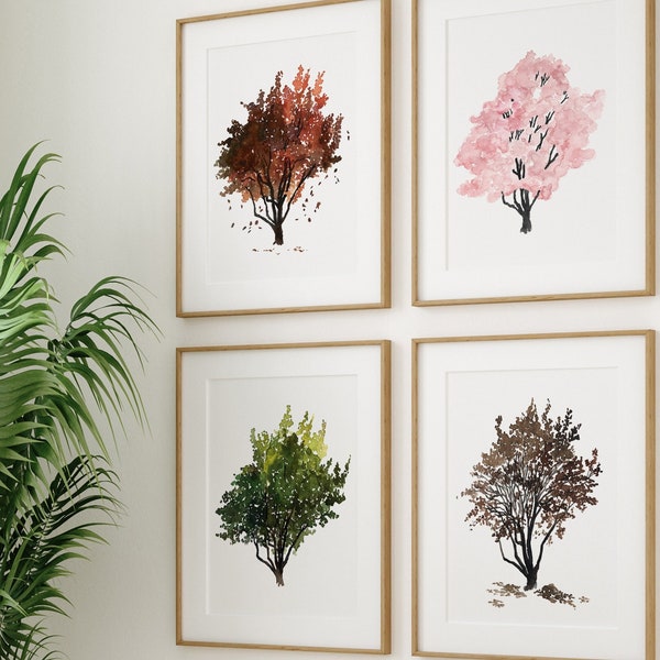 4 Seasons Paintings - Etsy