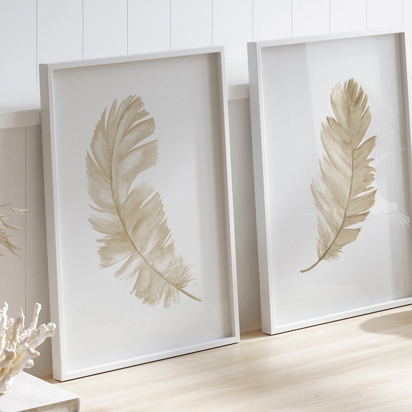 Feather Print - Etsy