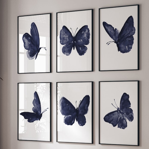 Navy Blue Butterfly - Etsy