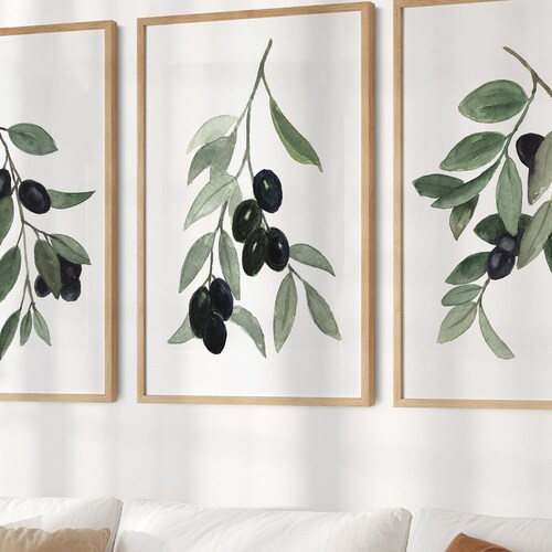 Olive Tree Print Set of 2botanical Print - Etsy