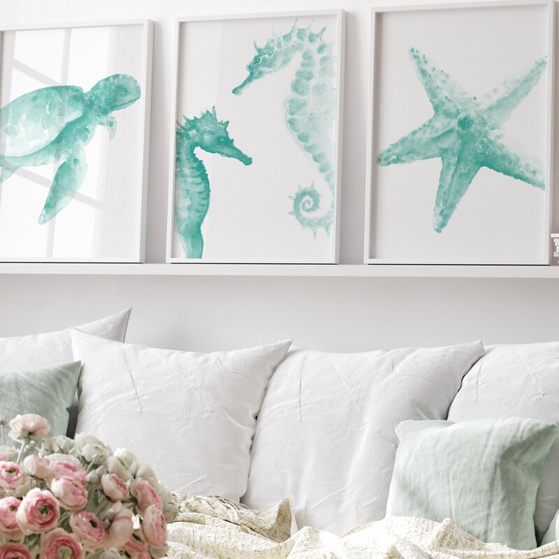 Aqua Nursery Decor - Etsy