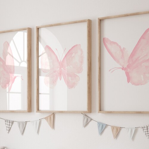 Butterfly Print Set 3 Butterfly Print Wall Art Butterflies - Etsy
