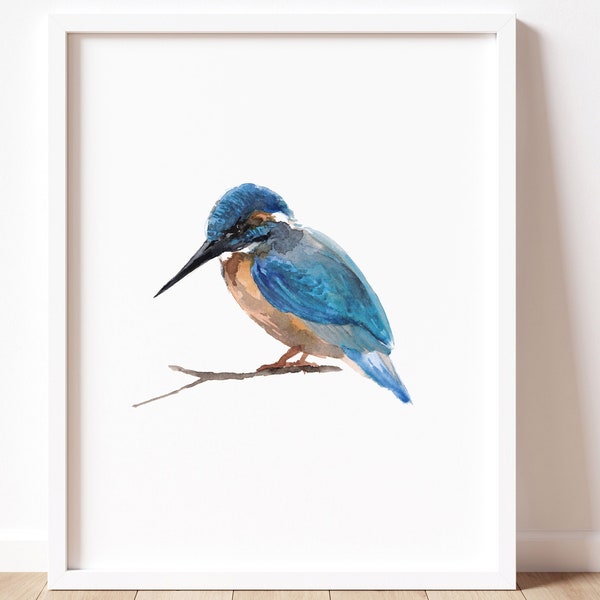 Turquoise Bird Print - Etsy