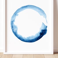 Tranquil Zen Ink-wash Art - Japandi Canvas for Minimalist Living Room ...