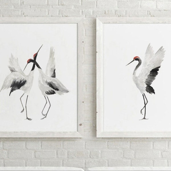 2 Cranes Art - Etsy