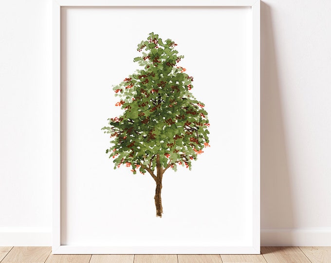 Celtic Rowan Tree Print/tree Astrology Print/celtic Zodiac Print ...