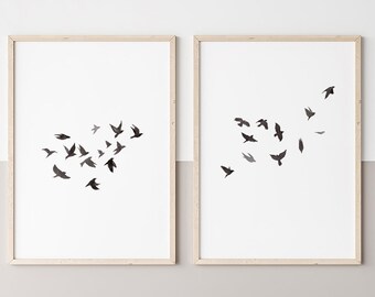 Flying Bird Art | Etsy