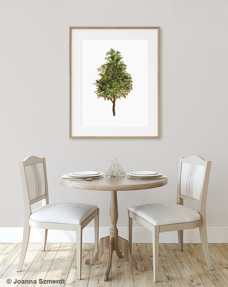 Rowan Art Print Rowan Tree Wall Art Forest Painting Rowan - Etsy