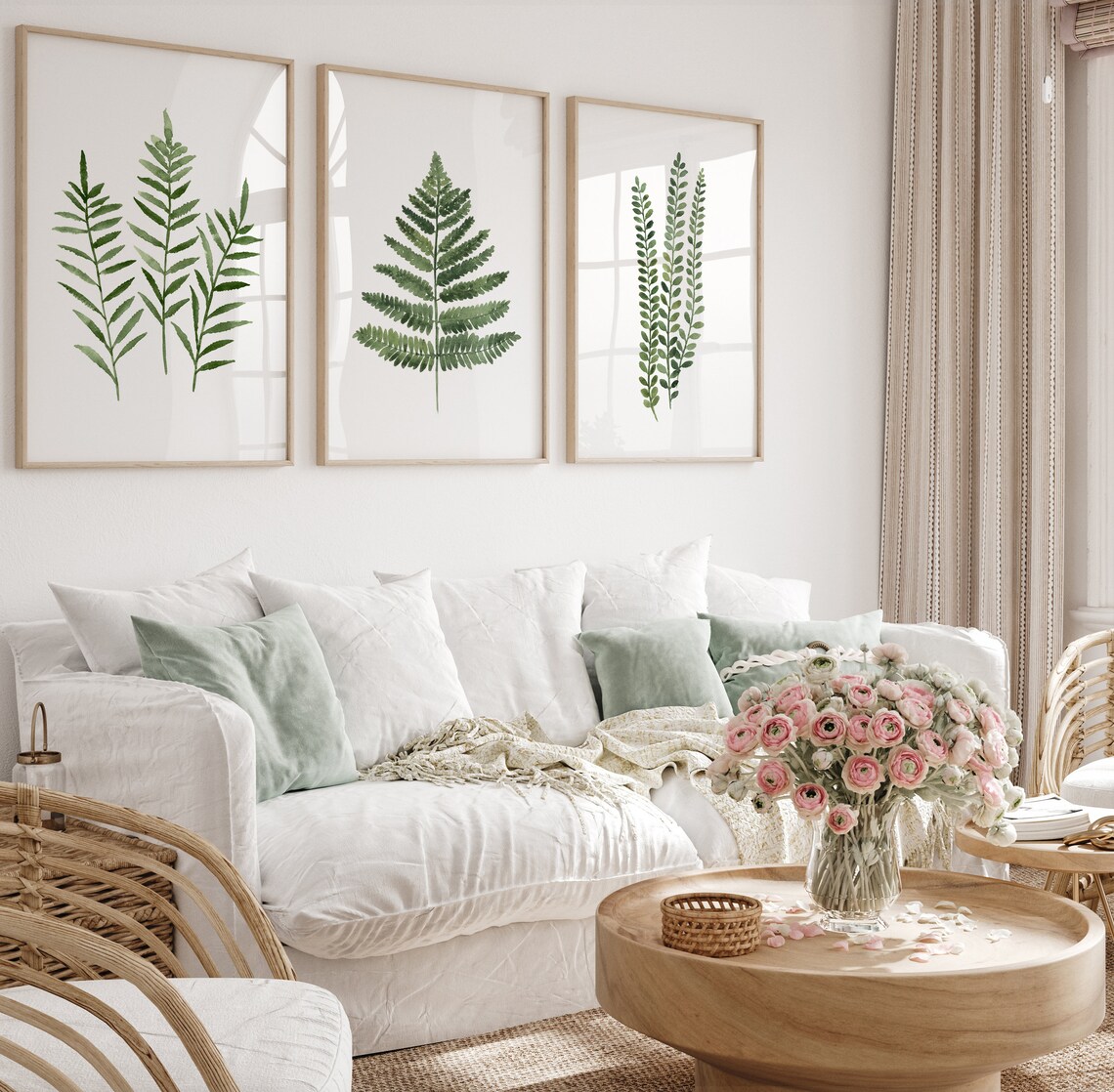 Fern Wall Art Fern Art Print Fern Wall Decor Fern Print - Etsy