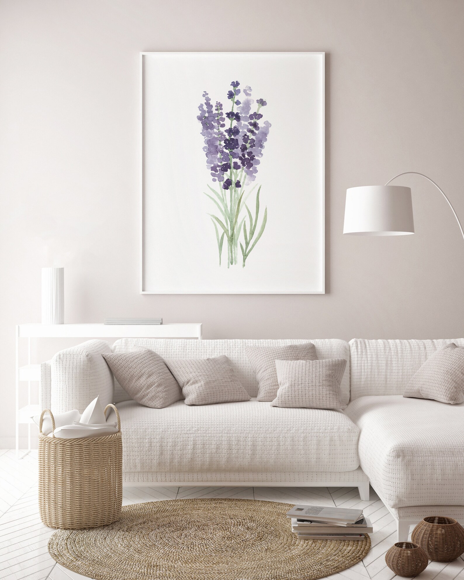 Lavender Art Print Lavender Wall Decor Lavender Flower - Etsy