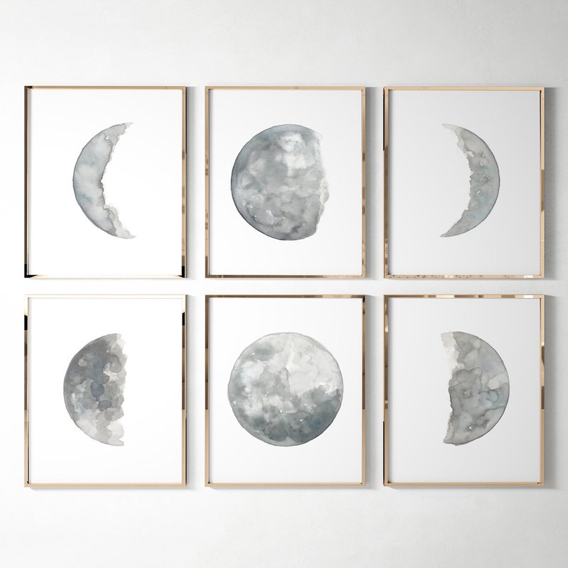 Moon Print - Etsy