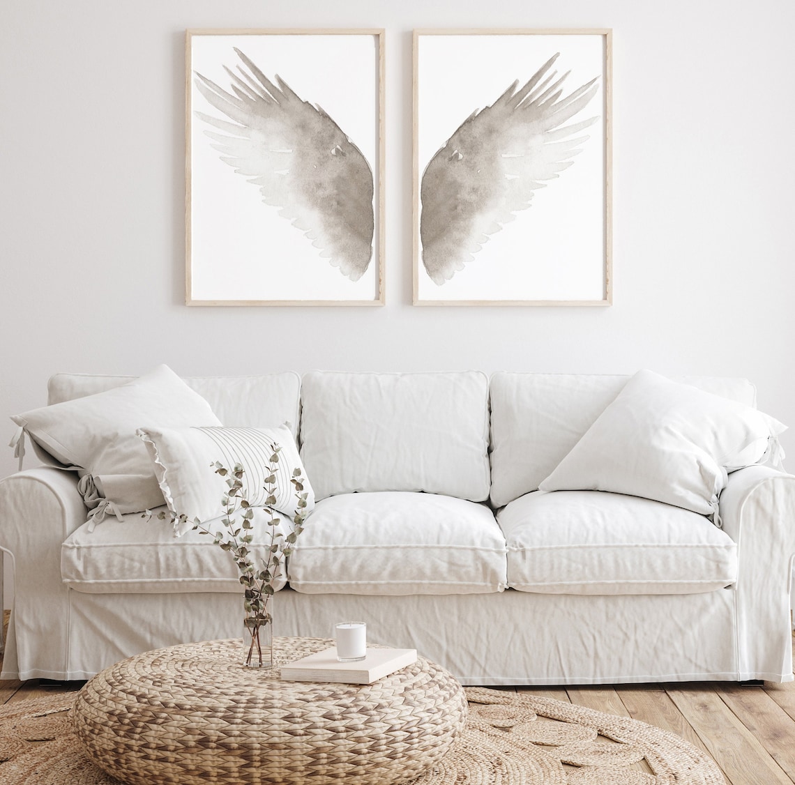 Angel Wings Wall Art Wings Wall Decor Set of 2 Wings Wall - Etsy