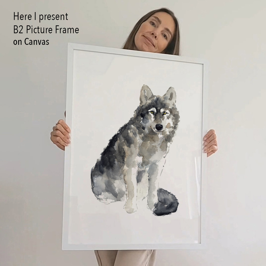 Wolf Moose Bear Prints, Forest Animals Set 3, Extra Large Art Print ...