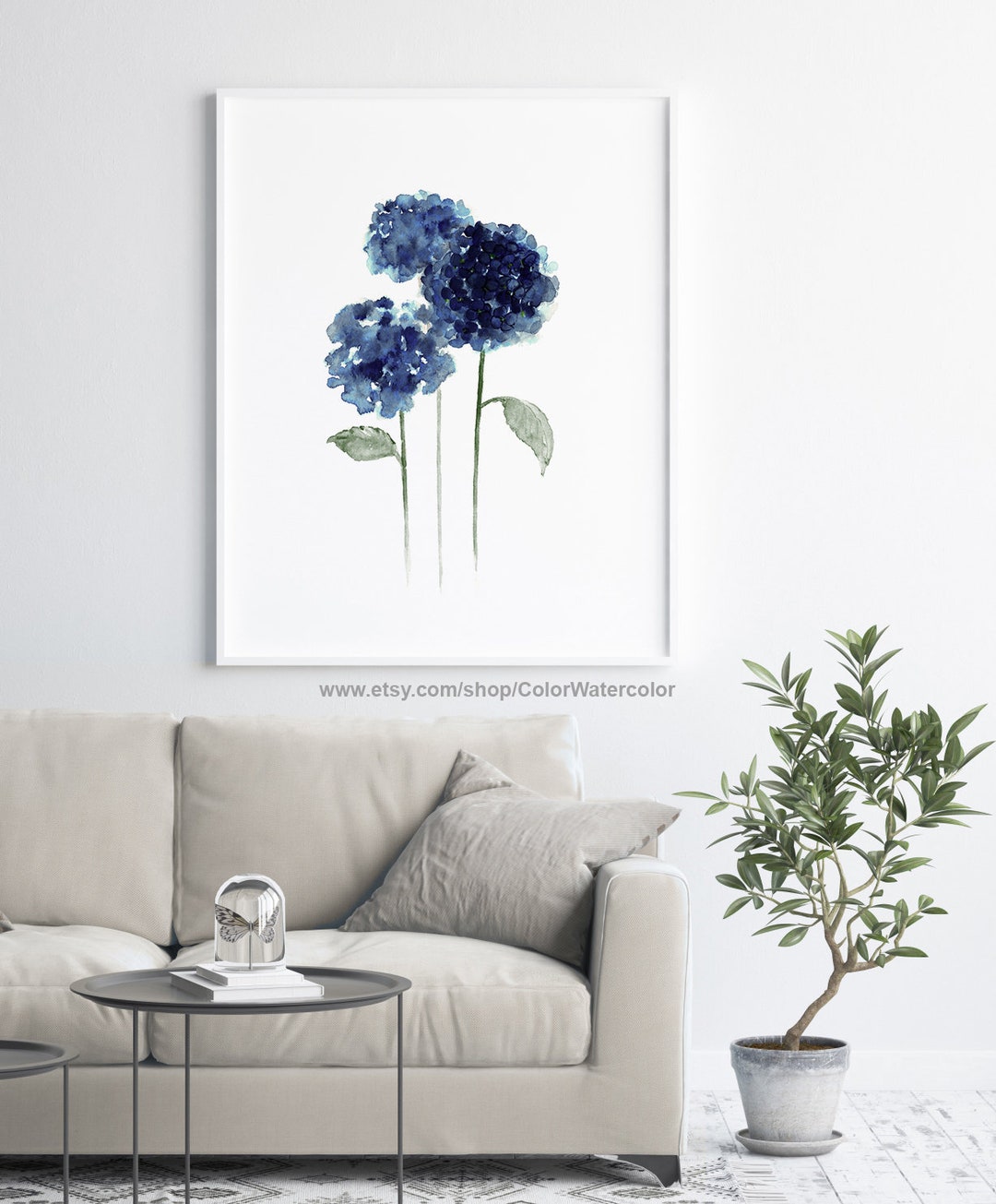 Hydrangea Art Print Floral Bouquet Print Wall Art Flowers - Etsy