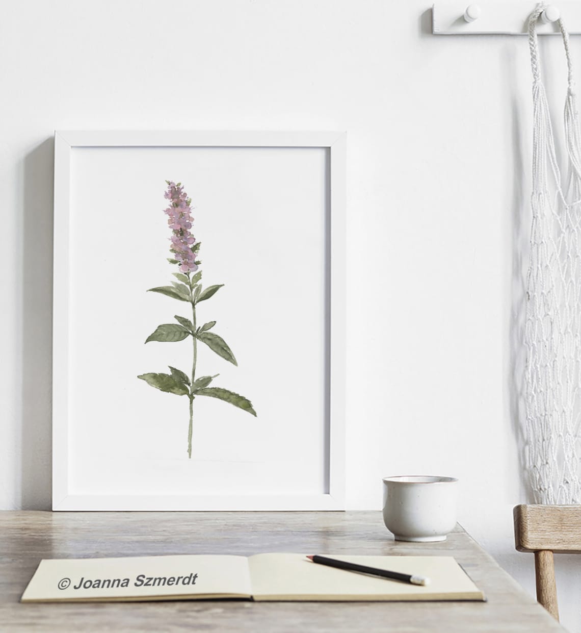 Basil Print Basil Painting Basil Herb Kitchen Art Basil | Etsy