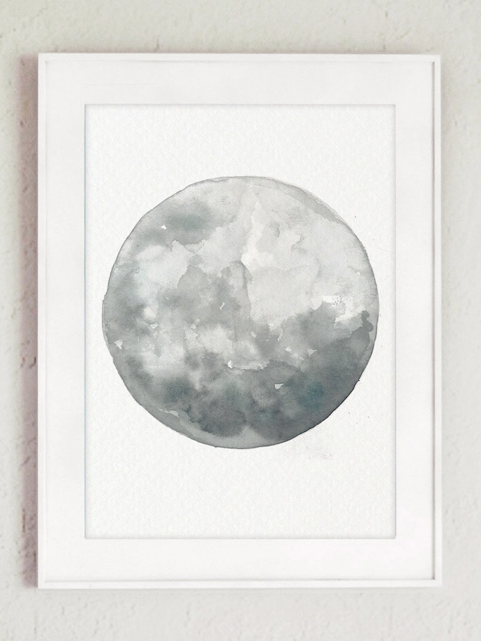 Moon Wall Art Moon Art Print Moon Phases Wall Art 5 Piece - Etsy