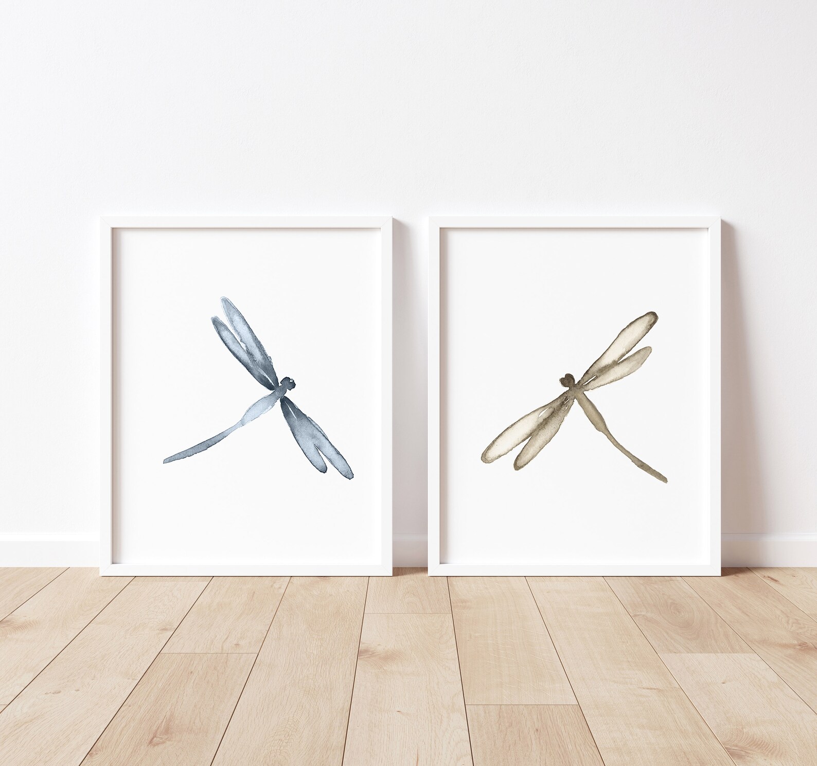 Dragonfly Wall Art, Dragonfly Art Print, Blue Dragonfly Prints ...