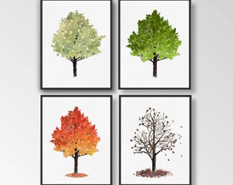 Four Seasons Tree | Etsy