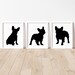 French Bulldog Prints, Frenchie Print, Frenchie Print Wall Art, Dog Set ...