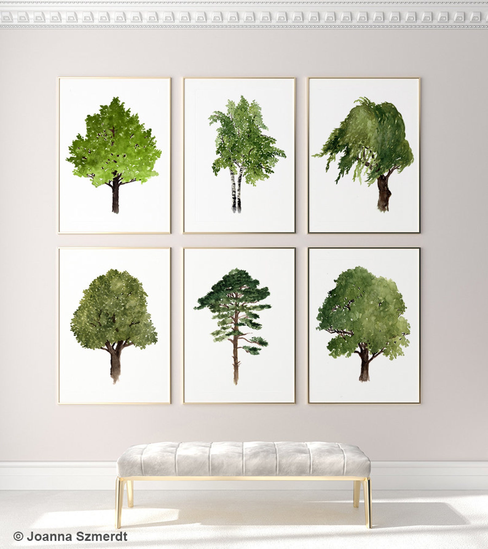 Tree Art Print Tree Family Wall Art Oak Tree Wall Art Maple | Etsy