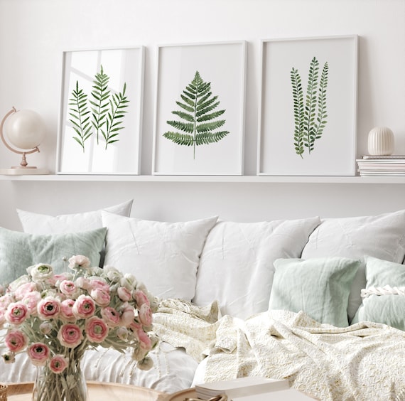 Fern Wall Art Fern Art Print Fern Wall Decor Fern Print - Etsy