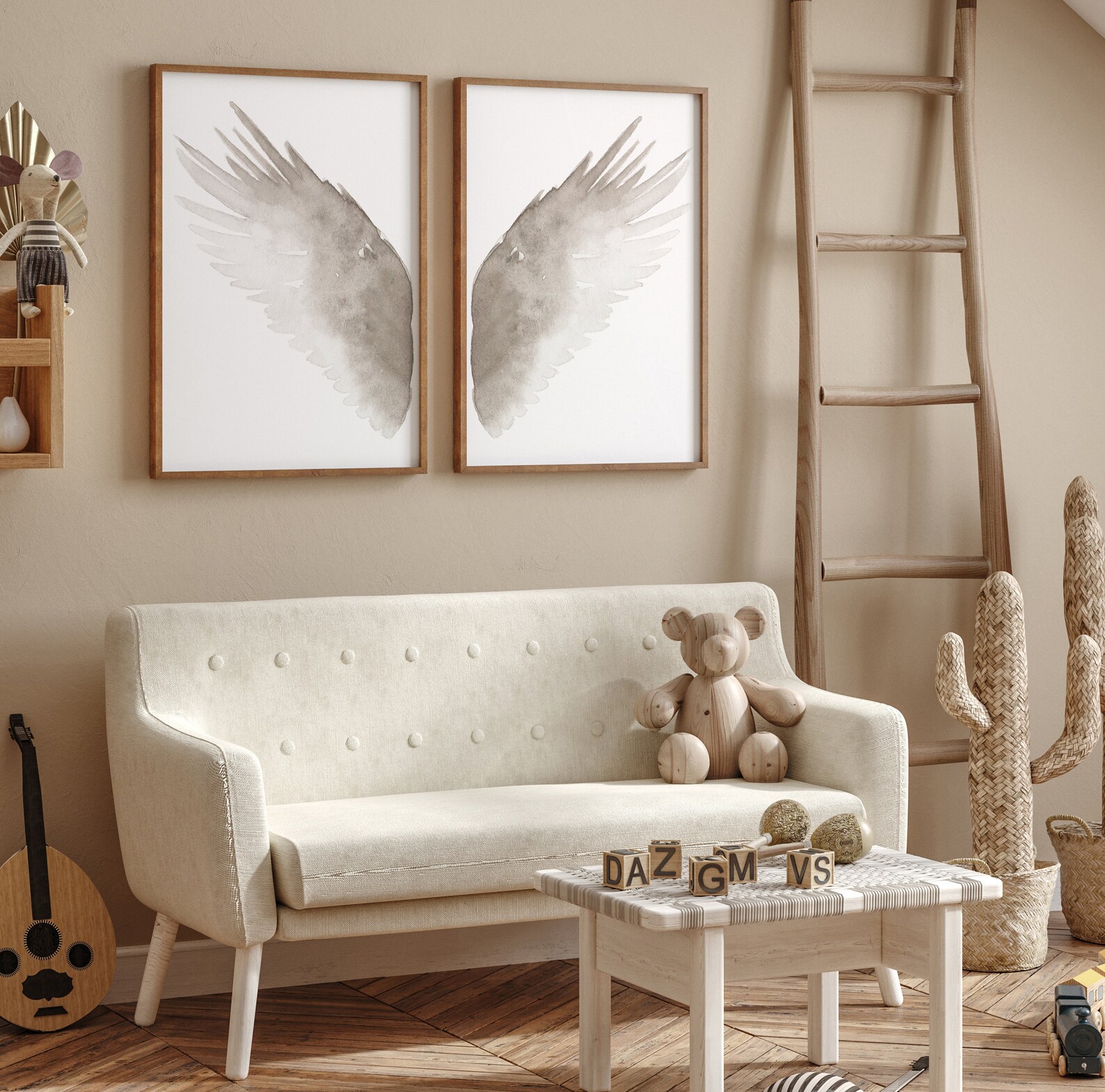 Angel Wings Wall Art Wings Wall Decor Set of 2 Wings Wall - Etsy