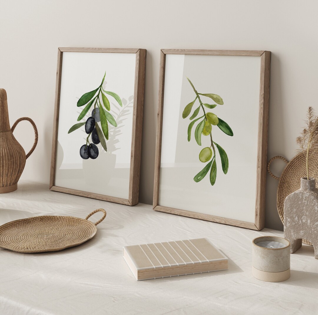 Olive Tree Wall Art Olive Art Print Olive Tree Prints Olive - Etsy