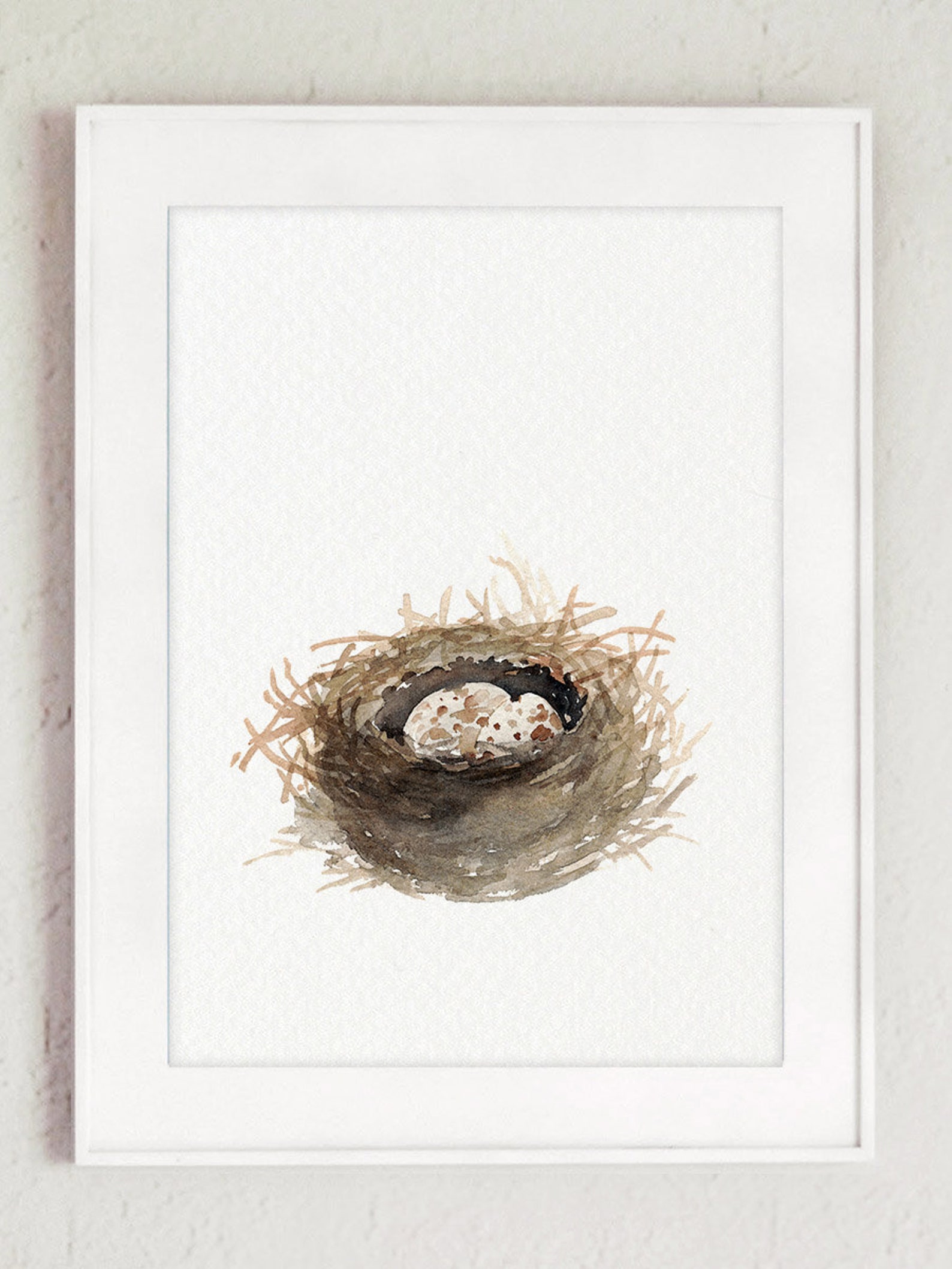 Nest Wall Art Birds Nest Print Nest With Eggs Bird Nest | Etsy