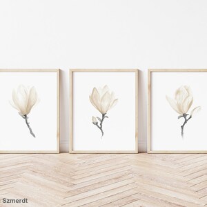 Magnolia Print Wall Art Magnolia Flower Magnolia Art Print - Etsy