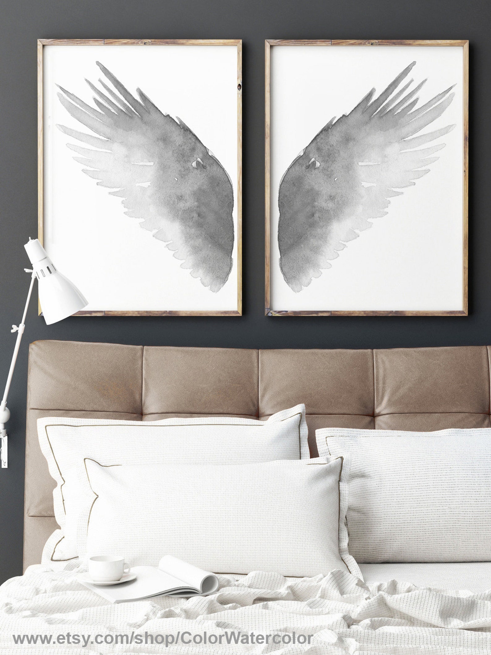 Wings Home Decor Wings Wall Decor Wings Illustration set of | Etsy