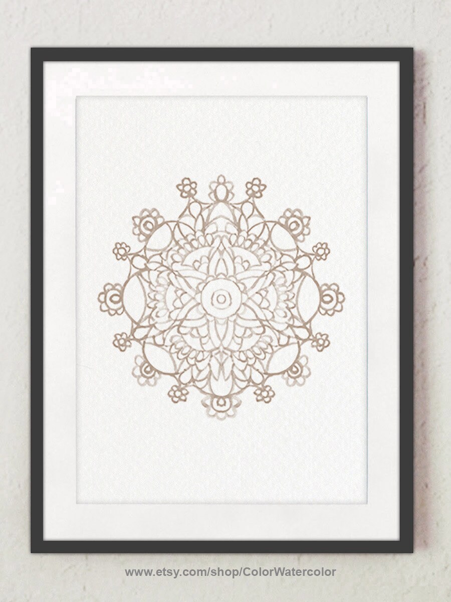 Mandala Wall Art Gallery Wall set of 3 Mandala Art Prints | Etsy