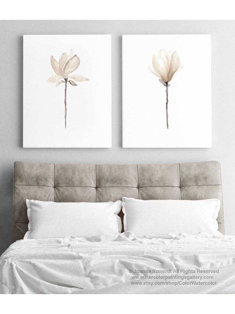 Magnolia Flower Magnolia Wall Decor Magnolia Leaves Unique | Etsy