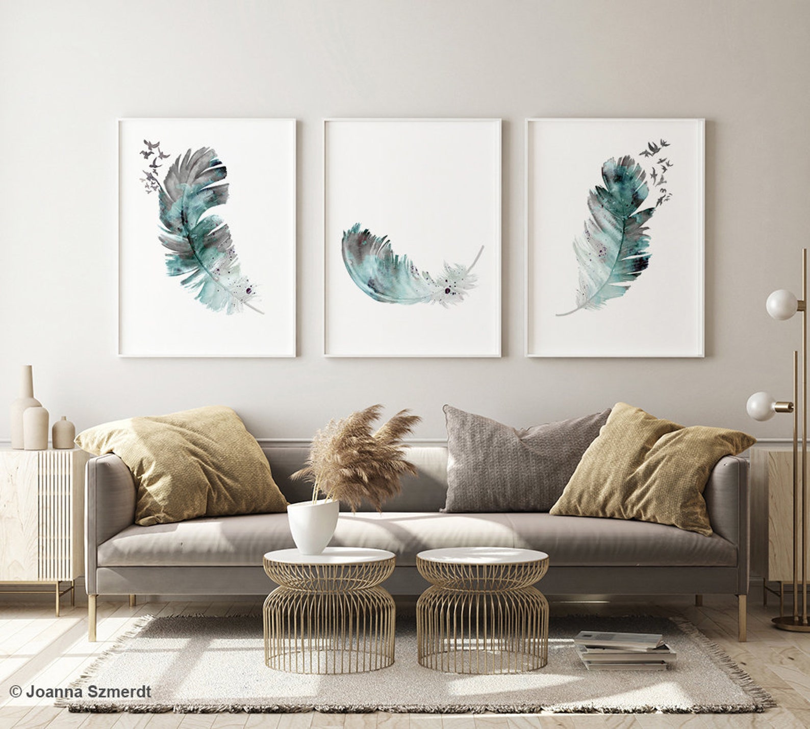 Feather Wall Decor Birds Flying of Feather Art Print Feather - Etsy