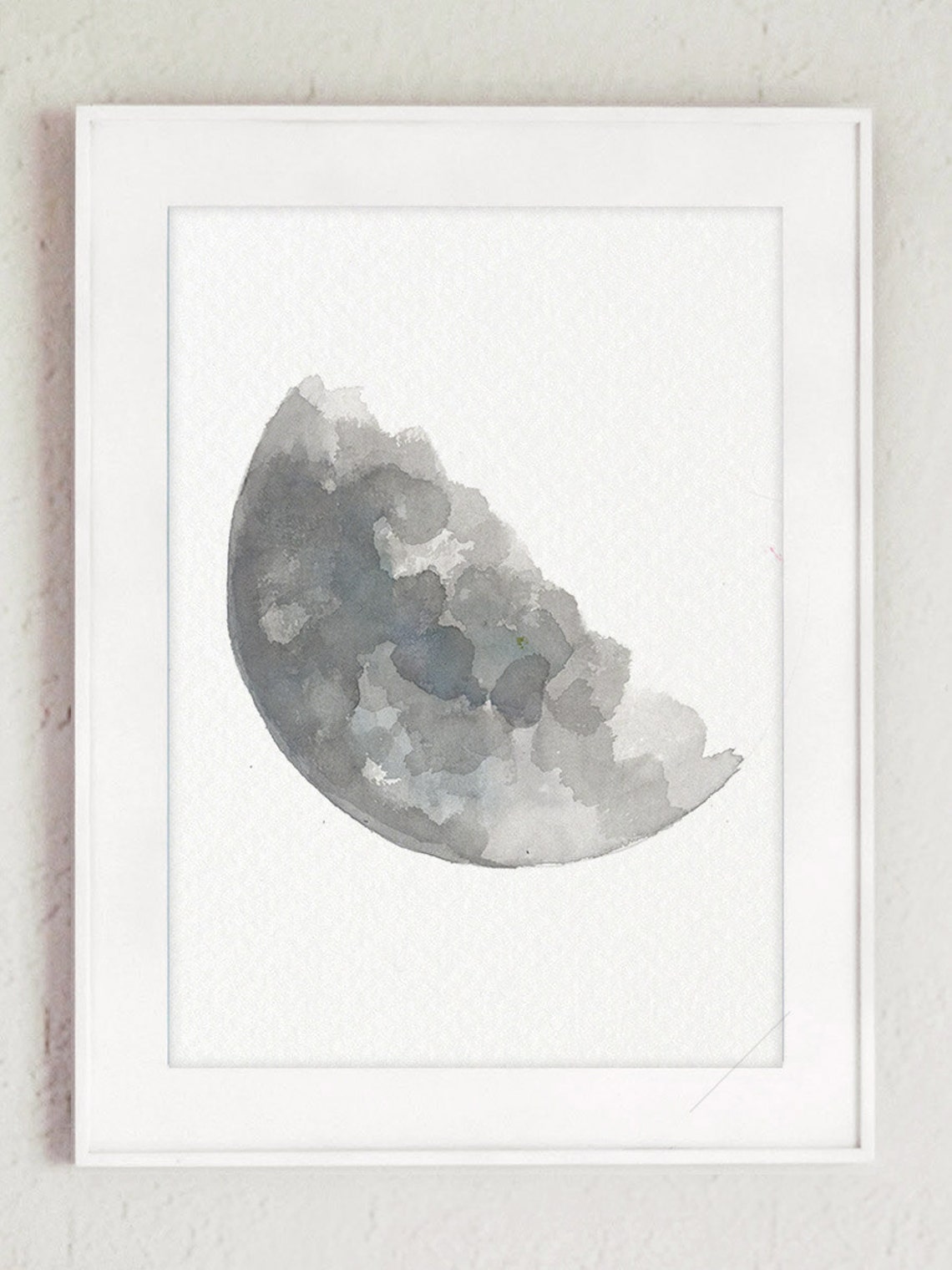 Moon Wall Art Moon Art Print Moon Phases Wall Art 5 Piece - Etsy