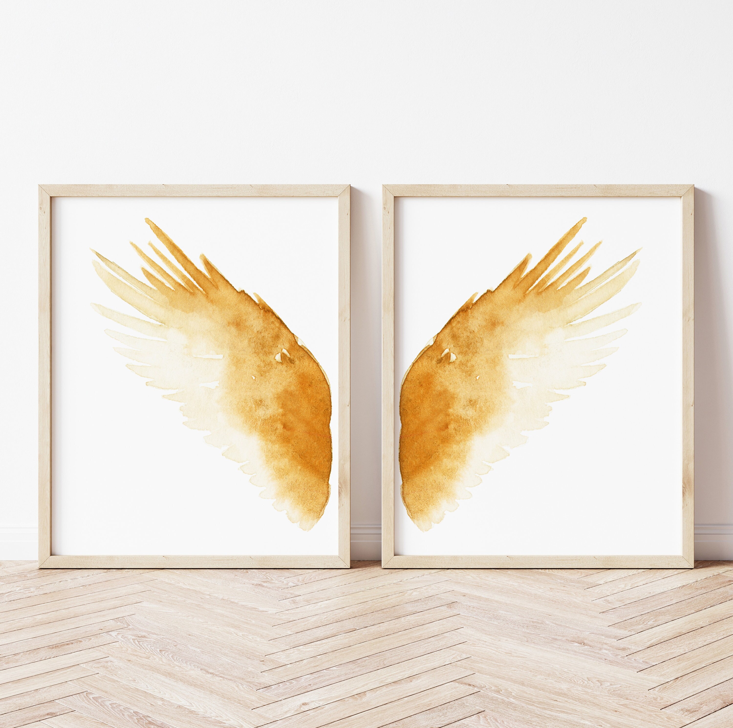 Angel Wings Wall Decor, Angel Wings Set, Wings Wall Decor, Feather ...