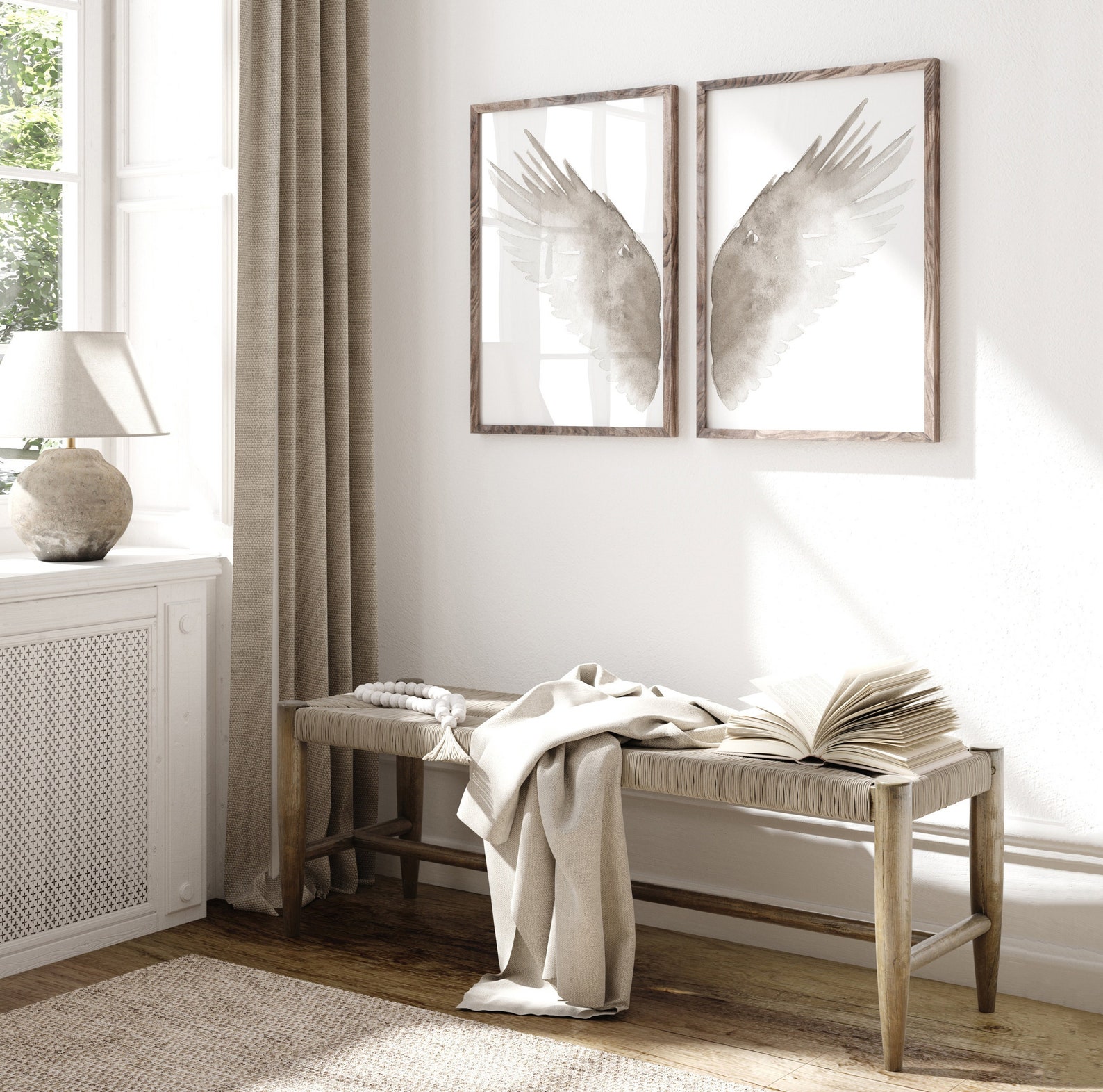 Angel Wings Wall Art Wings Wall Decor Set of 2 Wings Wall - Etsy