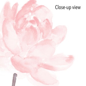 Angel Lotus Wall Art Blush Pink Flower Nursery Kids Room Wall ...