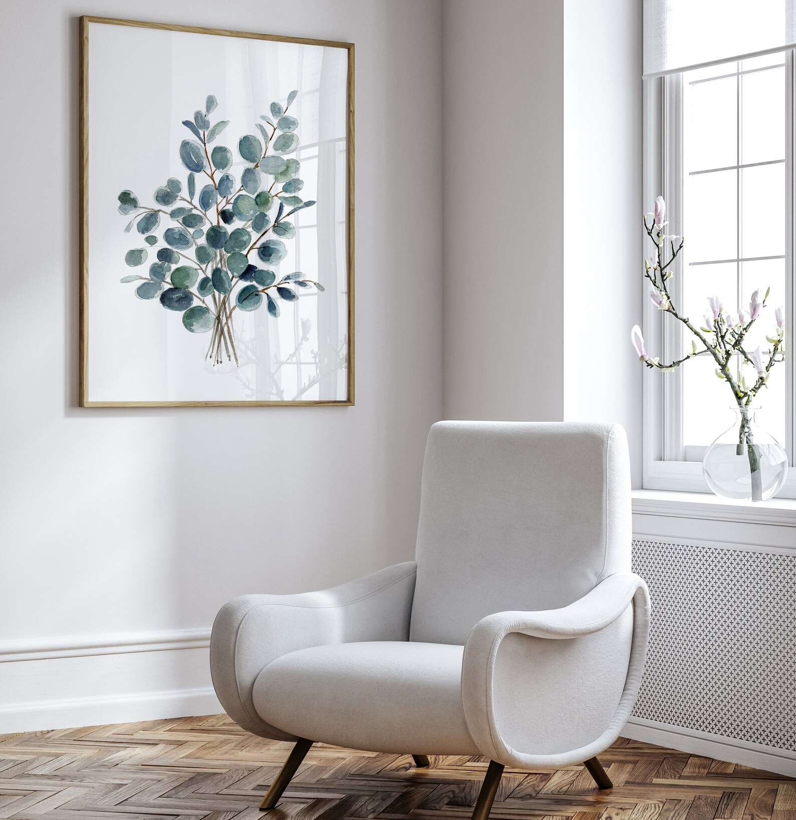 Eucalyptus Bundle Eucalyptus Watercolor Painting Eucalyptus - Etsy