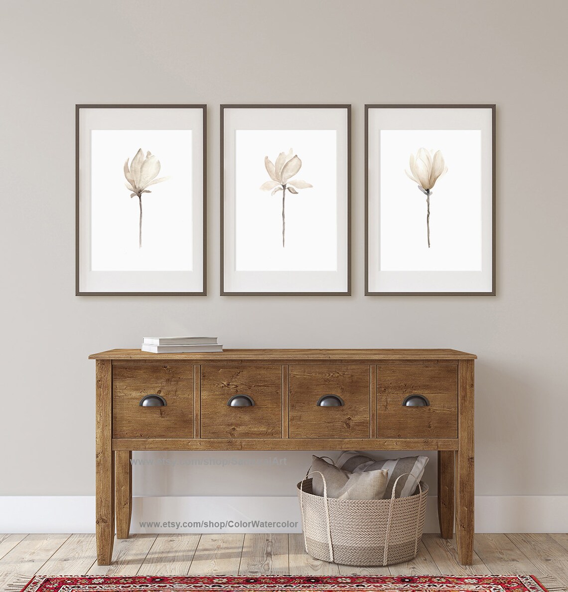 Magnolia Wall Art Magnolia Art Print Magnolia Home Decor - Etsy